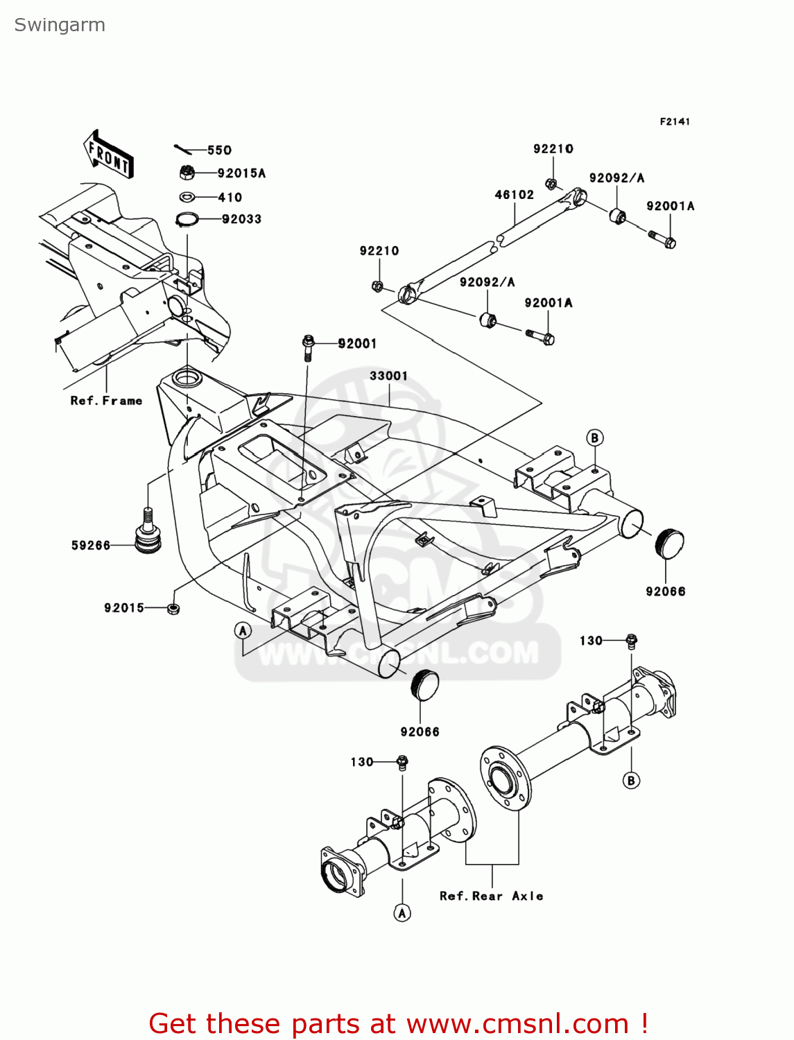 330010061: Arm-comp-swing Kawasaki - buy the 33001-0061 at CMSNL