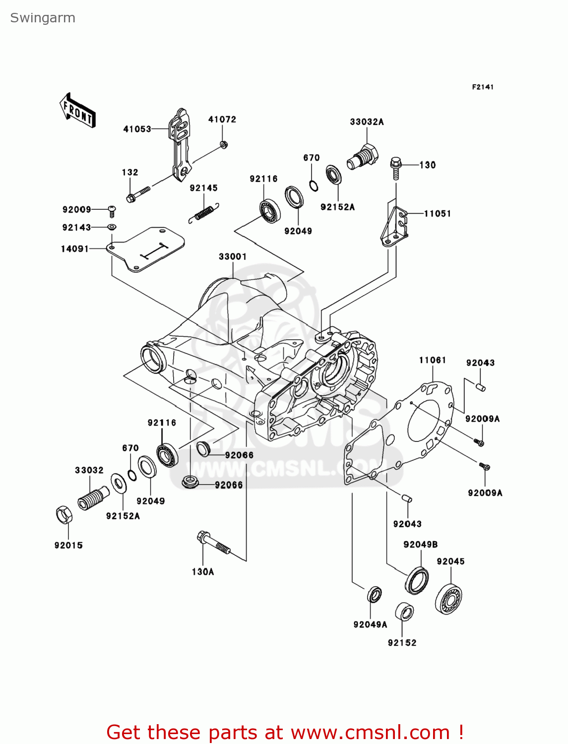 330017502: Arm-comp-swing Kawasaki - buy the 33001-7502 at CMSNL
