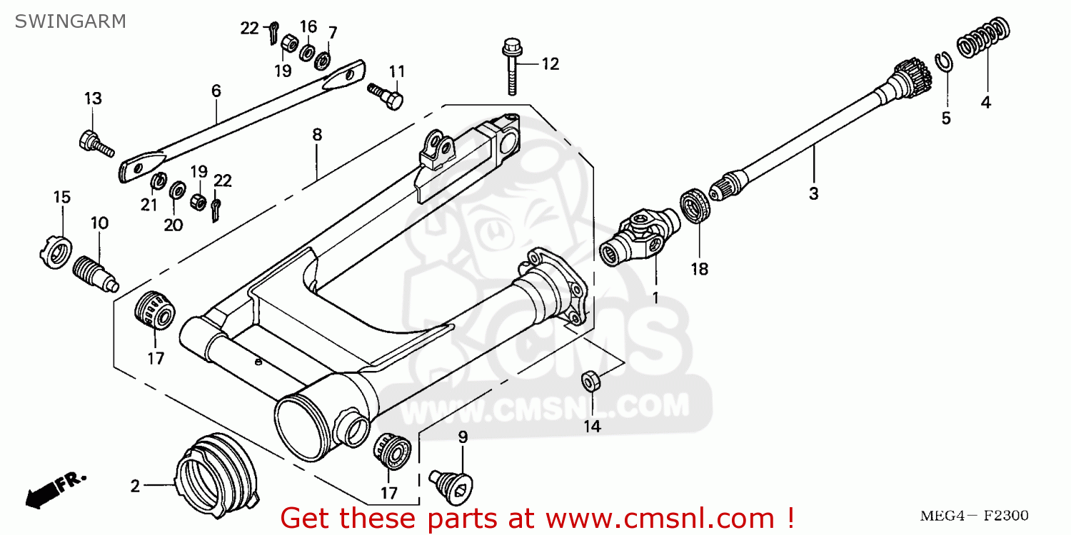 43431MEG640: Arm,rr Brake Stpr Honda - buy the 43431-MEG-640 at CMSNL
