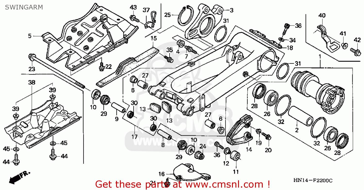 42500HN1000: Holder Assy,brg Honda - buy the 42500-HN1-000 at CMSNL