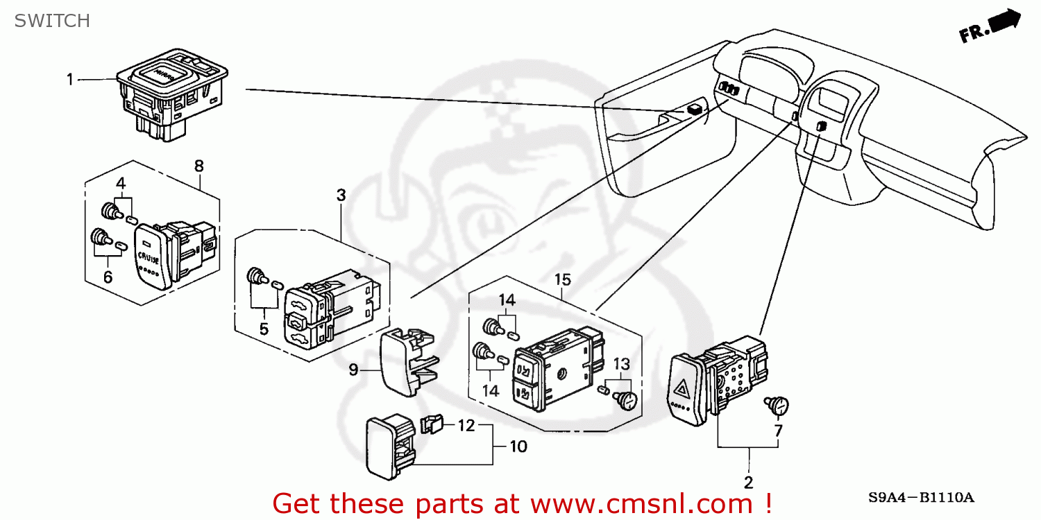 35850S9A003: Bulb Comp Honda - buy the 35850-S9A-003 at CMSNL