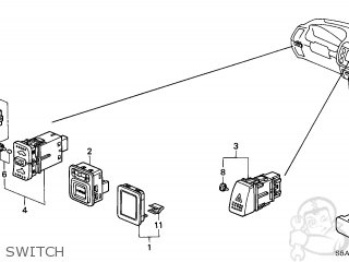77755S5AA00ZG: Lid,sw Ho*yr239l* Honda - buy the 77755-S5A-A00ZG at CMSNL
