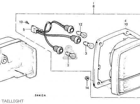 33500692672: Tail Light Assy R Honda - buy the 33500-692-672 at CMSNL
