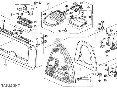 33500SS0A02: Tail Light Assy R Honda - buy the 33500-SS0-A02 at CMSNL