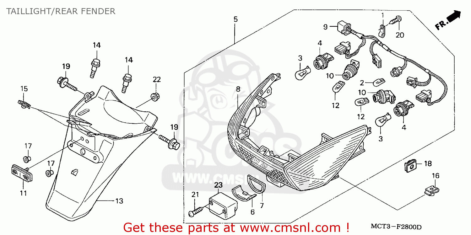 33710MCT691: Unit Comp,rr Comb Honda - buy the 33710-MCT-691 at CMSNL
