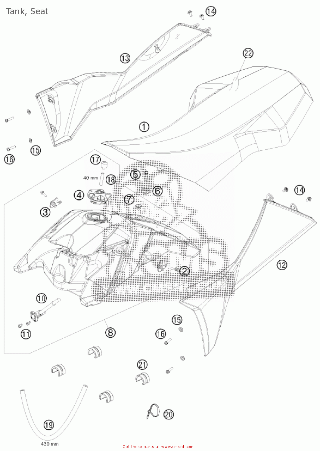 83007013050: Spoiler Bracket Ktm - buy the 83007013050 at CMSNL