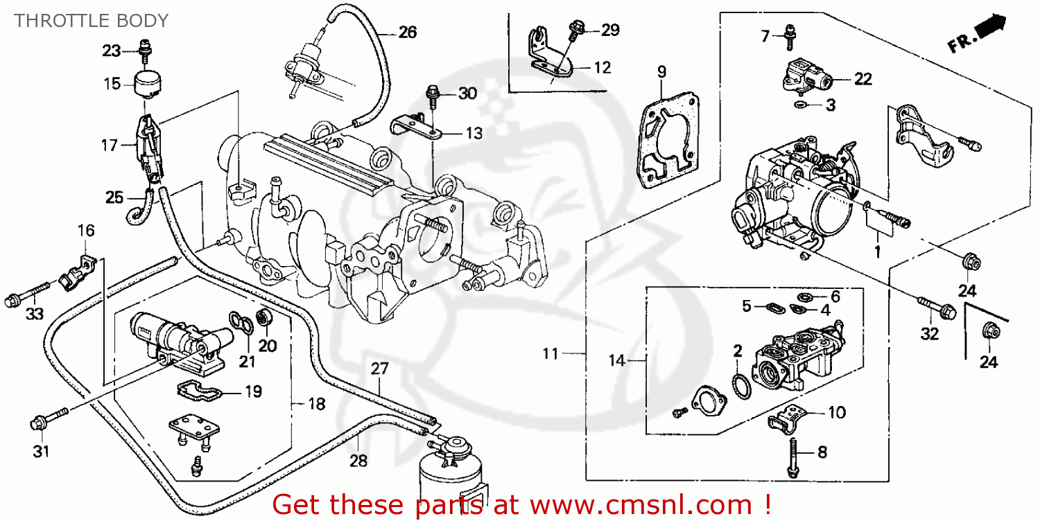 SENSOR ASSY,MAP for CIVIC 1995 (S) 4DR LX (KA) - order at CMSNL