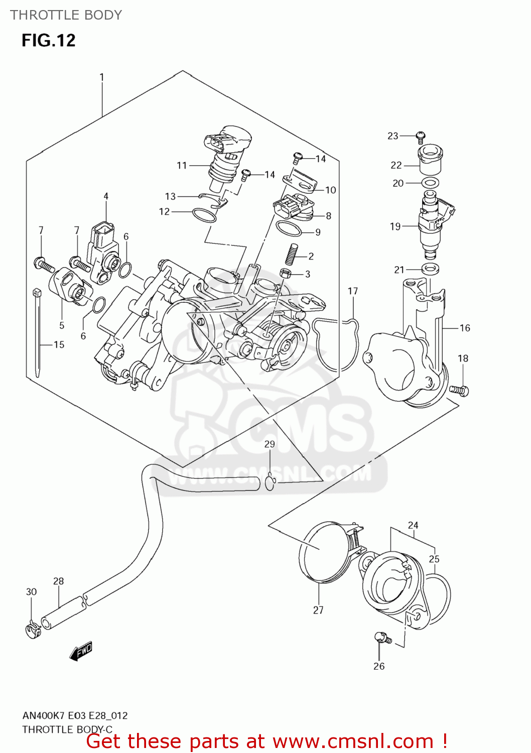 1811705H10: Valve,isc Suzuki - buy the 18117-05H10 at CMSNL