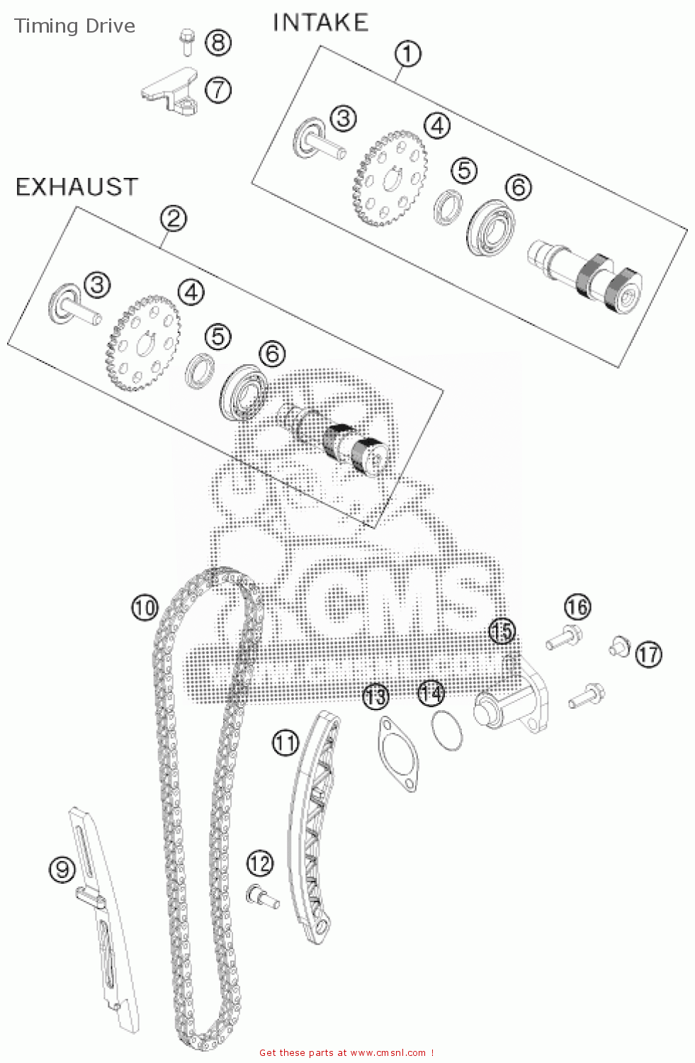 90136001000: Timing Chain Guide Ktm - buy the 90136001000 at CMSNL