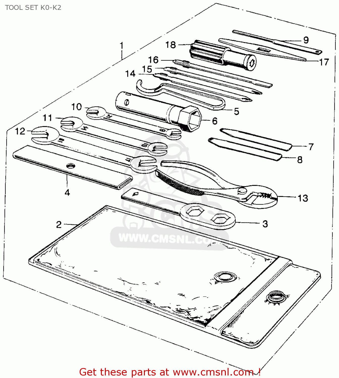 89010300000: Tool Assy Honda - buy the 89010-300-000 at CMSNL