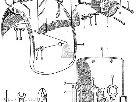 33703045601: Socket Tail Light Honda - buy the 33703-045-601 at CMSNL