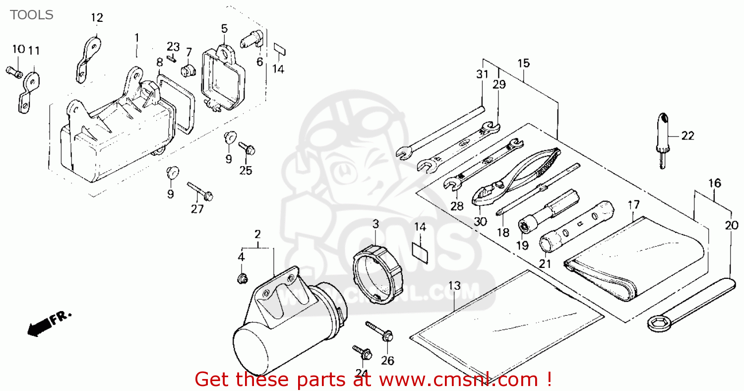 965000806508: Bolt, Flange (8x65) Honda - buy the 96500-080-6508 at CMSNL