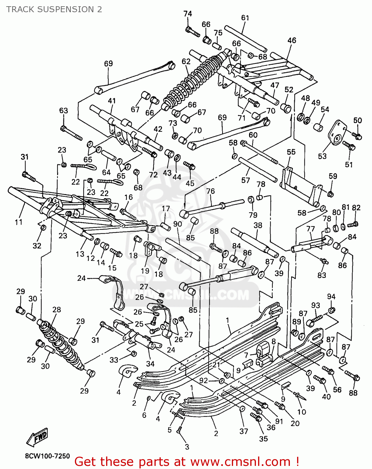 8CY4747500: Shaft 2 Yamaha - buy the 8CY-47475-00 at CMSNL