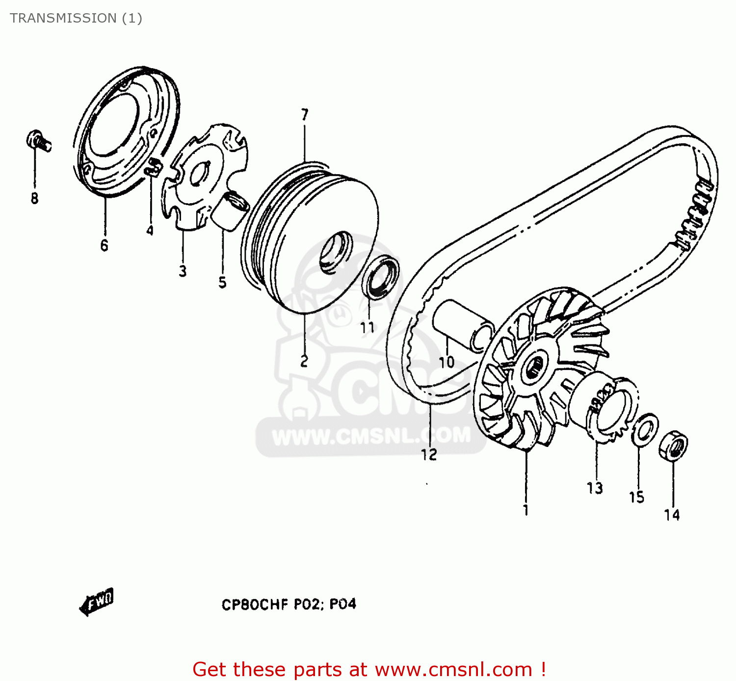 SPACER for LT80 1990 (L) USA (E03) - order at CMSNL