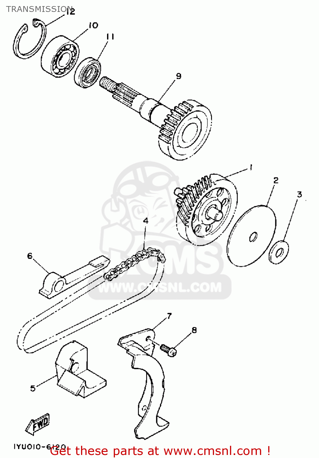 2EK1741000: Main Axle Comp. Yamaha - buy the 2EK-17410-00-00 at CMSNL
