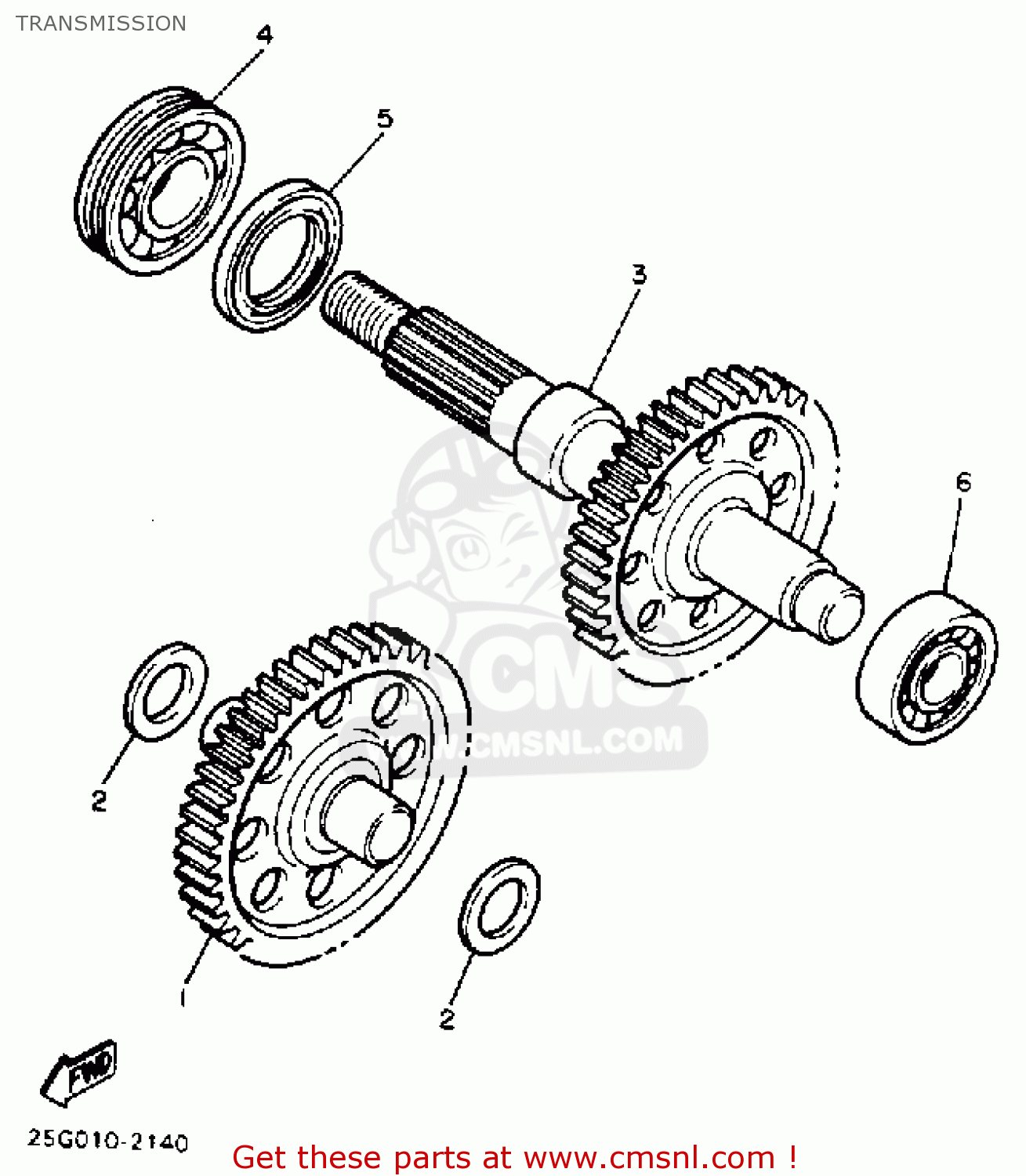25H1741000: Main Axle Comp. Yamaha - buy the 25H-17410-00 at CMSNL