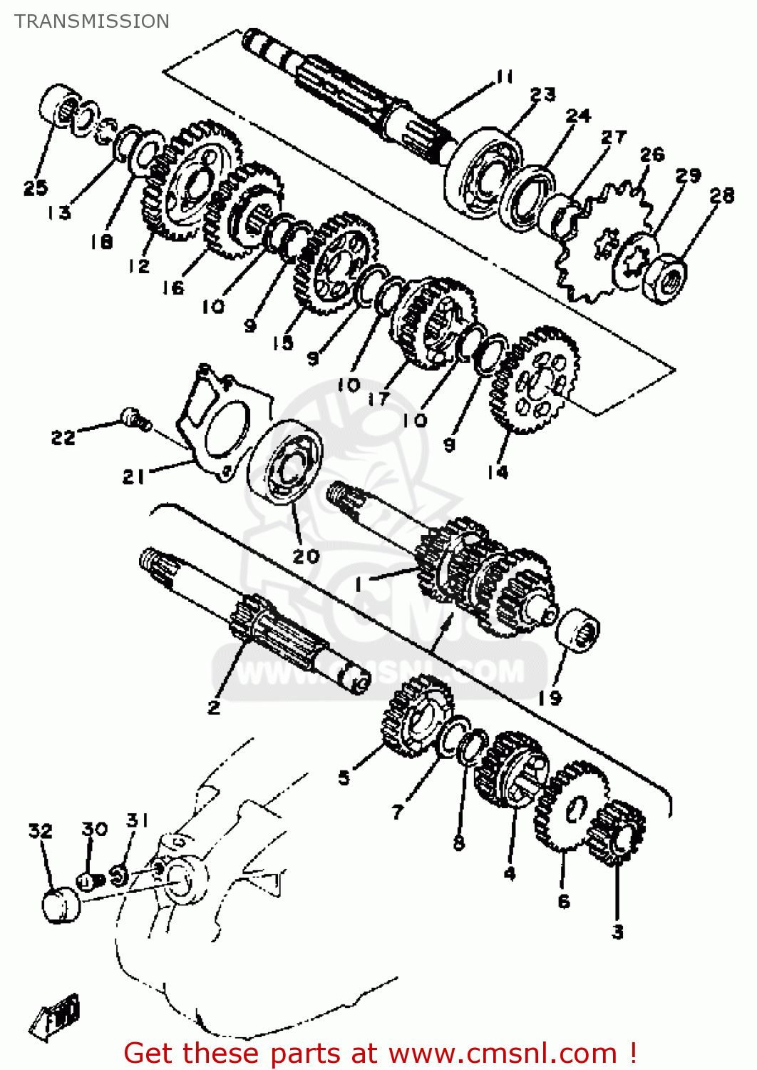 5581741000: Main Axle Comp Yamaha - buy the 558-17410-00 at CMSNL