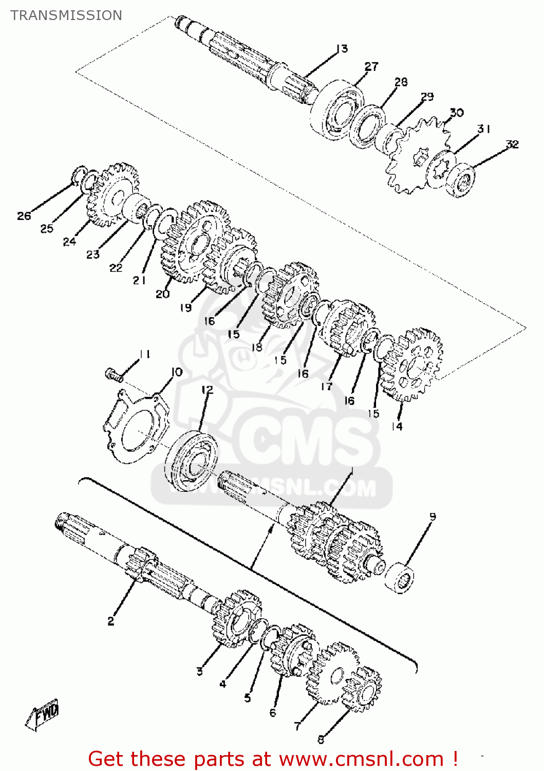4011741060: Main Axle Comp Yamaha - buy the 401-17410-60 at CMSNL