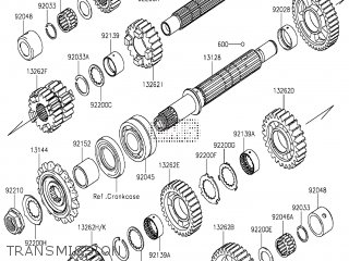 132621138: Gear,output 5th,25t Kawasaki - buy the 13262-1138 at CMSNL