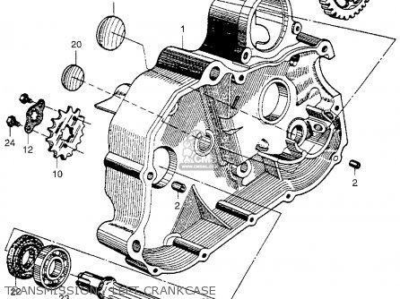CRANKCASE LEFT for C102 WORLDWIDE EXCEPT USA - order at CMSNL