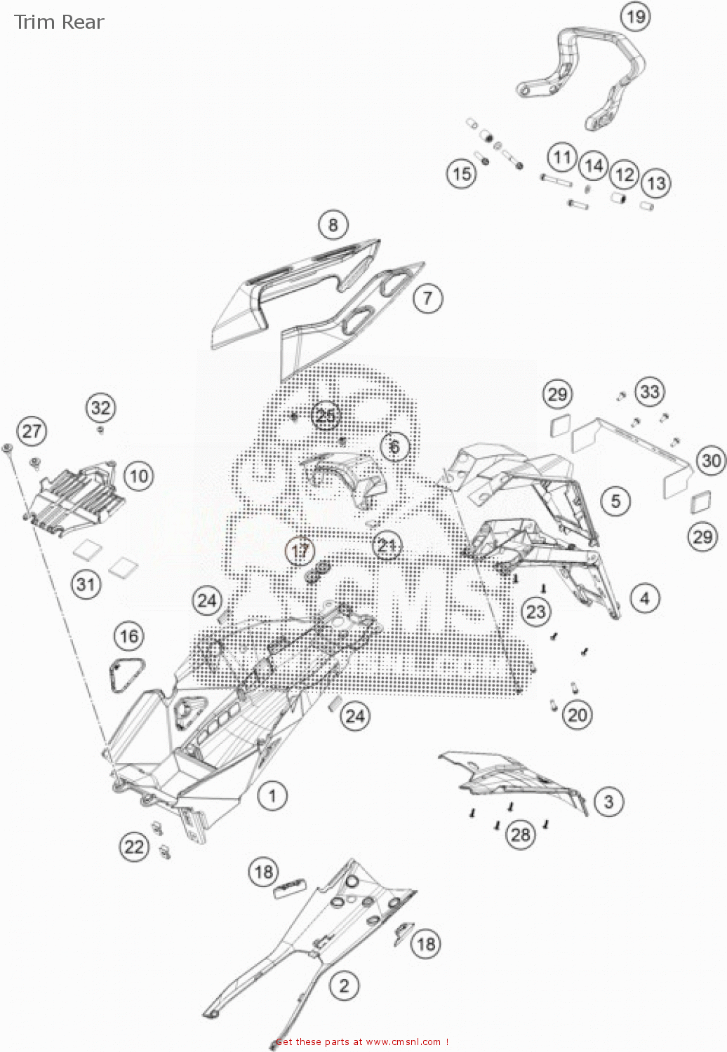 WASHER DIN 125 A -8.4 for 790 Adventure, white EU 2020 - order at CMSNL