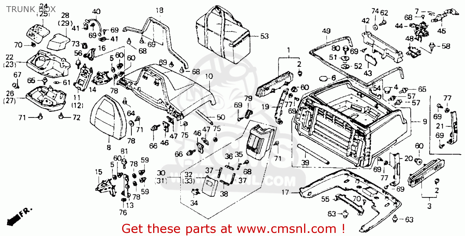 81120MN5000ZK: Lid Comp.,*r176c* Honda - buy the 81120-MN5-000ZK at CMSNL
