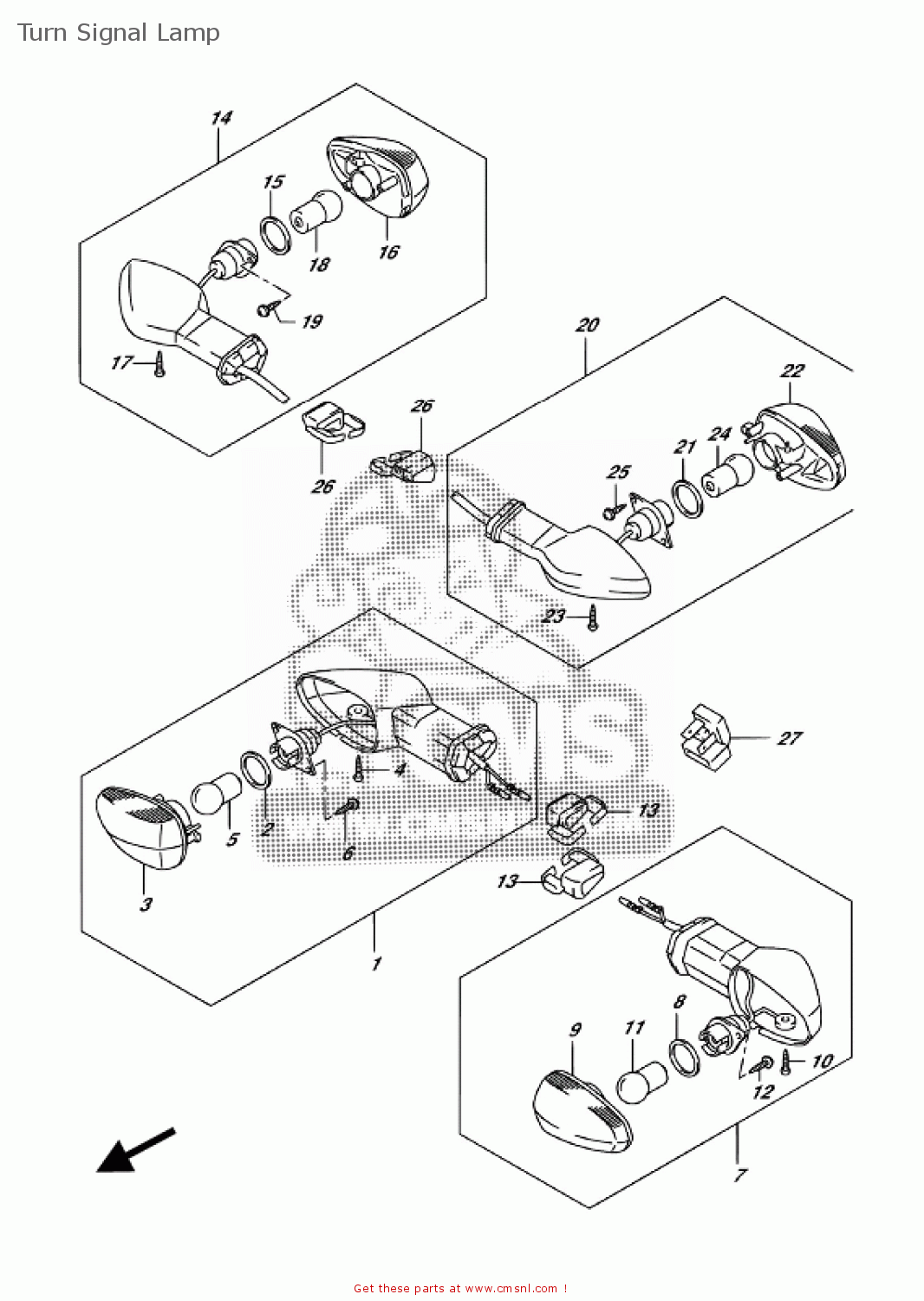 LAMP UNIT for GSX-R125R(X) 2018 - order at CMSNL