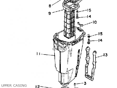 6884511103EJ: Casing, Upper Yamaha - buy the 688-45111-03-EJ at CMSNL