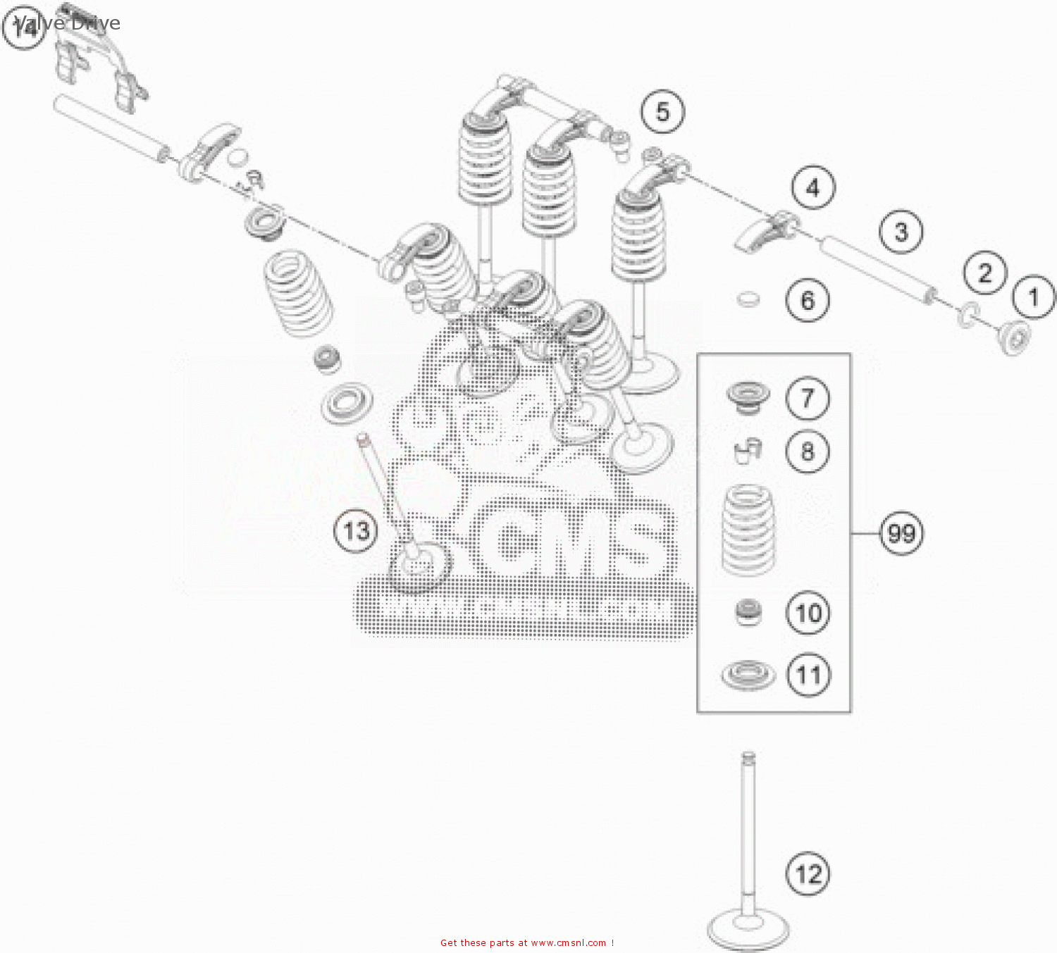 CAP HEAD SCREW, ISO 14579, M5X8-10.9 for 790 Adventure R - CKD PH 2020 ...