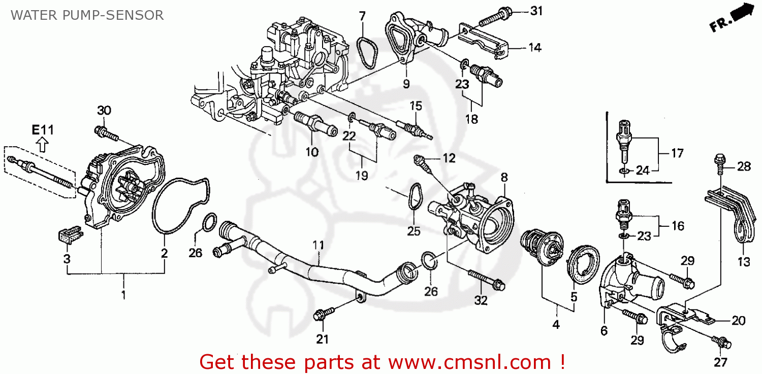 CASE COMP,THERMO for ACCORD E2/V-6 E2 1994 (R) 4DR LX (KA,KL) - order ...