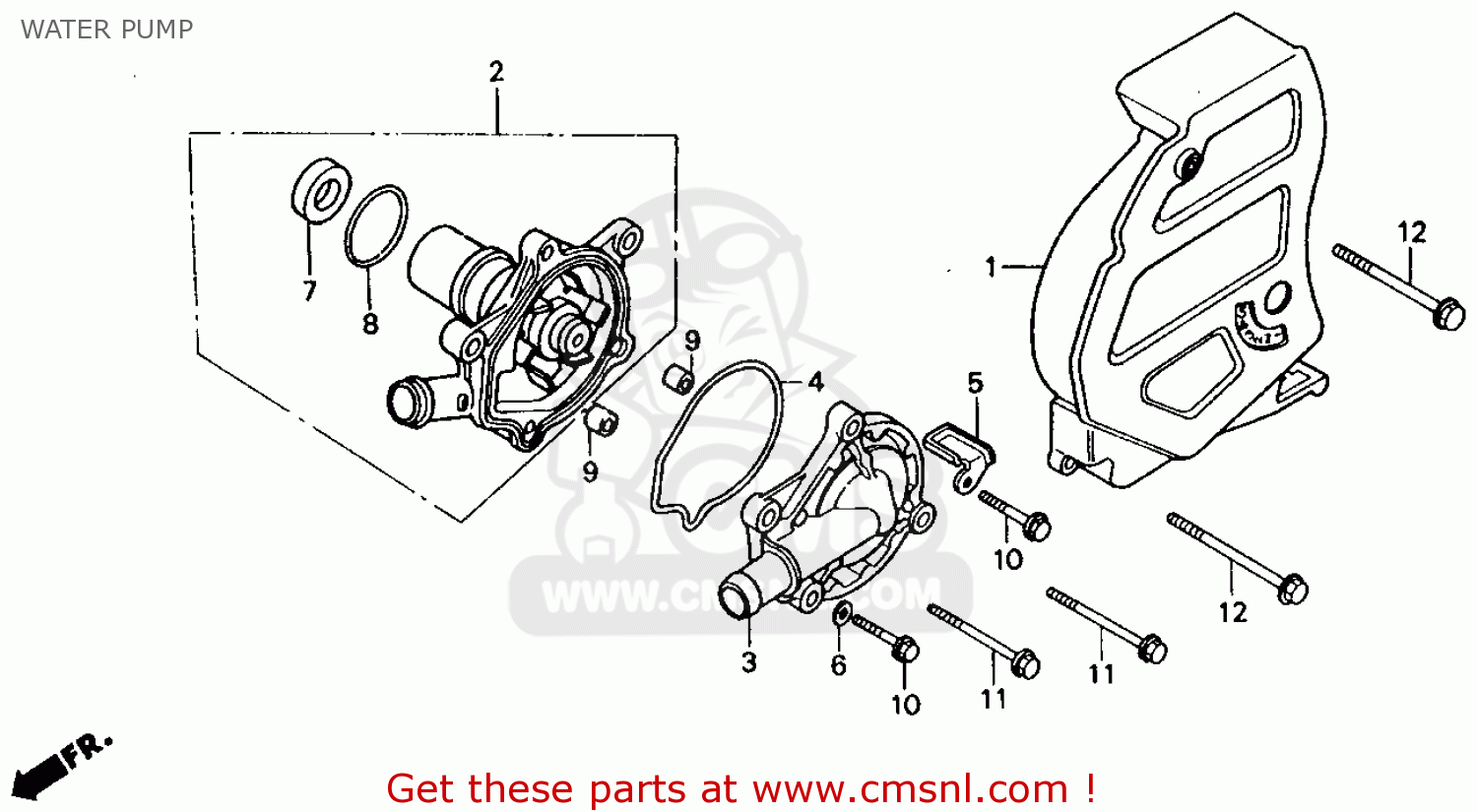 19200MN8010: Pump Comp,water Honda - buy the 19200-MN8-010 at CMSNL