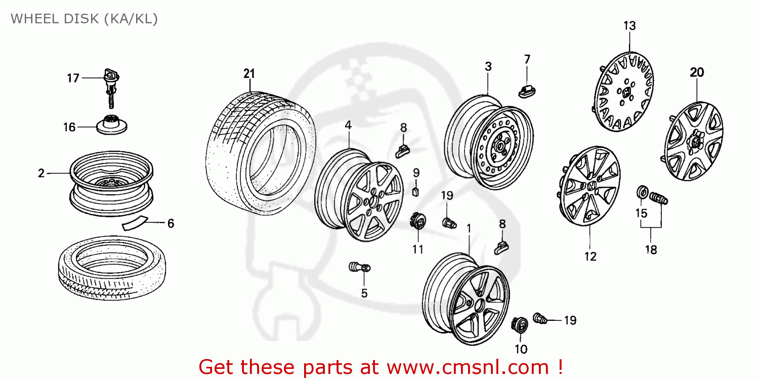 74651S2X003: Adpt,spare Tire Honda - buy the 74651-S2X-003 at CMSNL