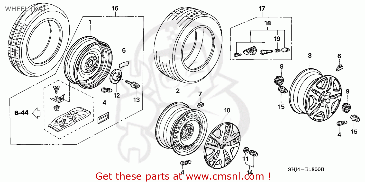 42751MICPAX: Pax Tire Assy. Honda - buy the 42751-MIC-PAX at CMSNL