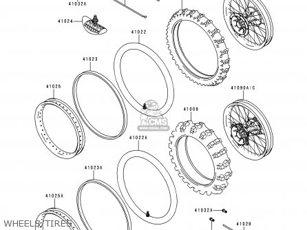410901119: Wheel-sub Assy,rr Kawasaki - buy the 41090-1119 at CMSNL