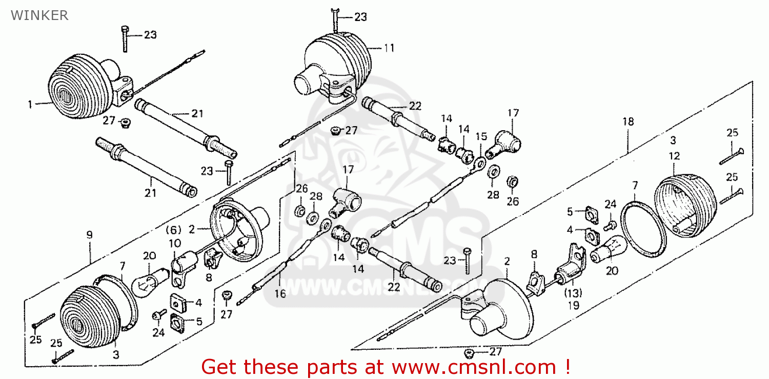 33605413601: Socket Comp., R.winker Honda - buy the 33605-413-601 at CMSNL