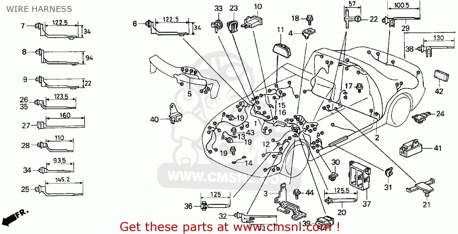 32117SR2A32: Harn, Instrument Honda - buy the 32117-SR2-A32 at CMSNL