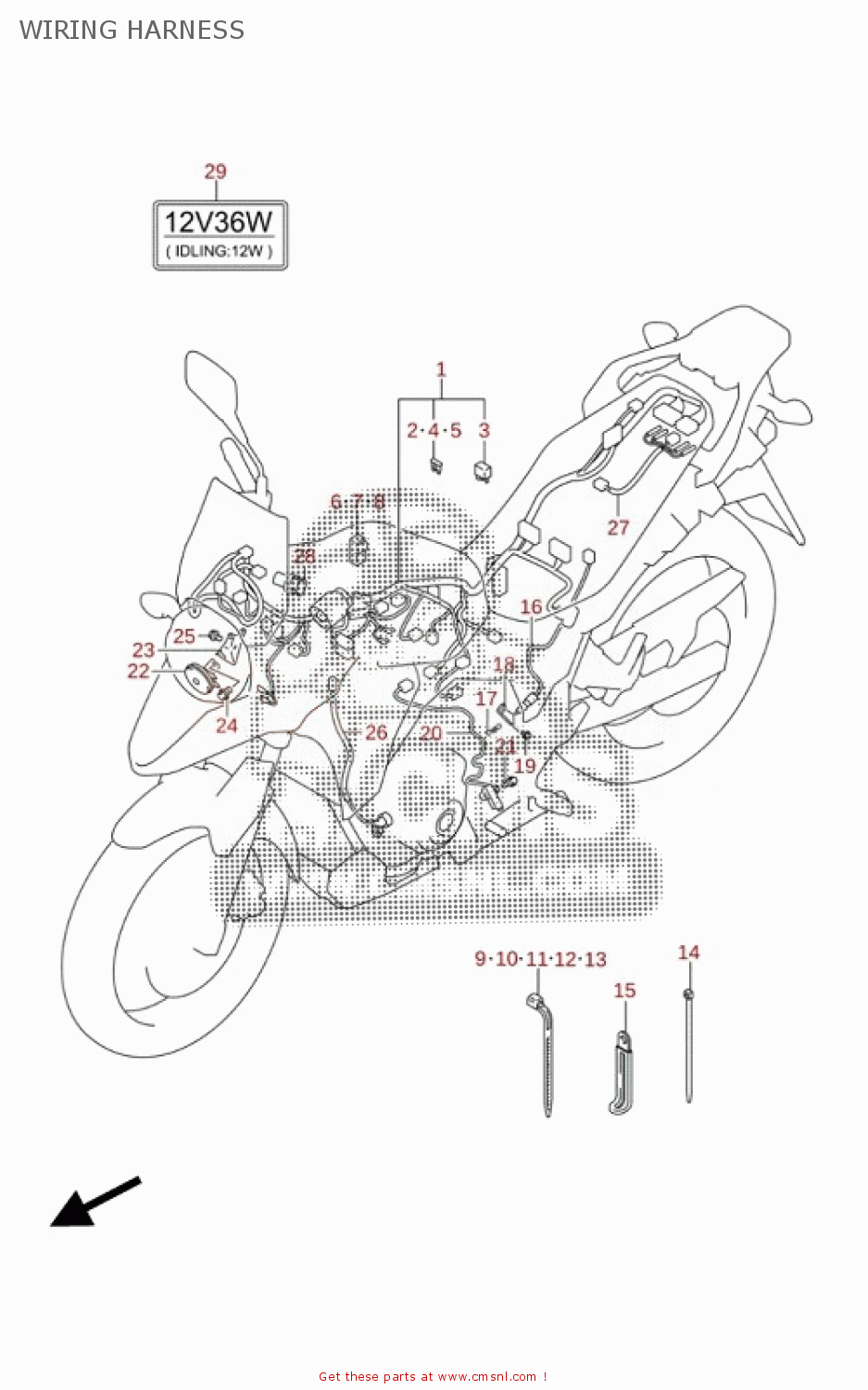 SWITCH ASSY.SIDE STAND for DL250(A)(RLZ) V-STROM 2020 - order at CMSNL