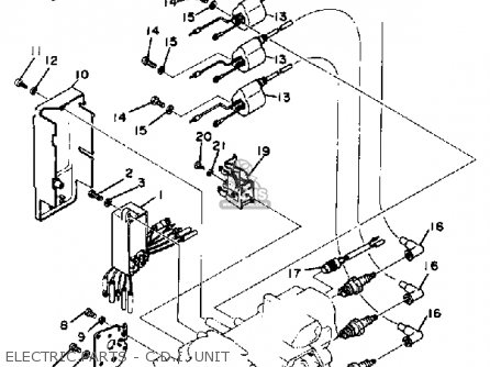 Yamaha Yamaha 40SN 40LN 40ESN 40ELN 1984 parts lists and schematics