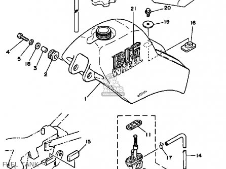 Yamaha BW80 BIG WHEEL 1986 (G) USA parts lists and schematics