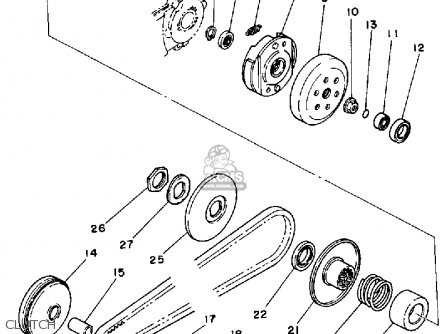 Yamaha Yamaha CA50K 1983 RIVA parts lists and schematics