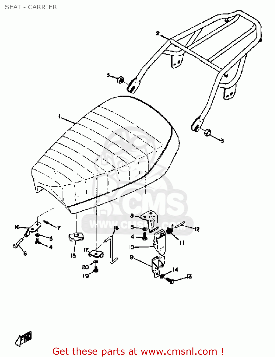 Yamaha CT2 1972 USA parts lists and schematics