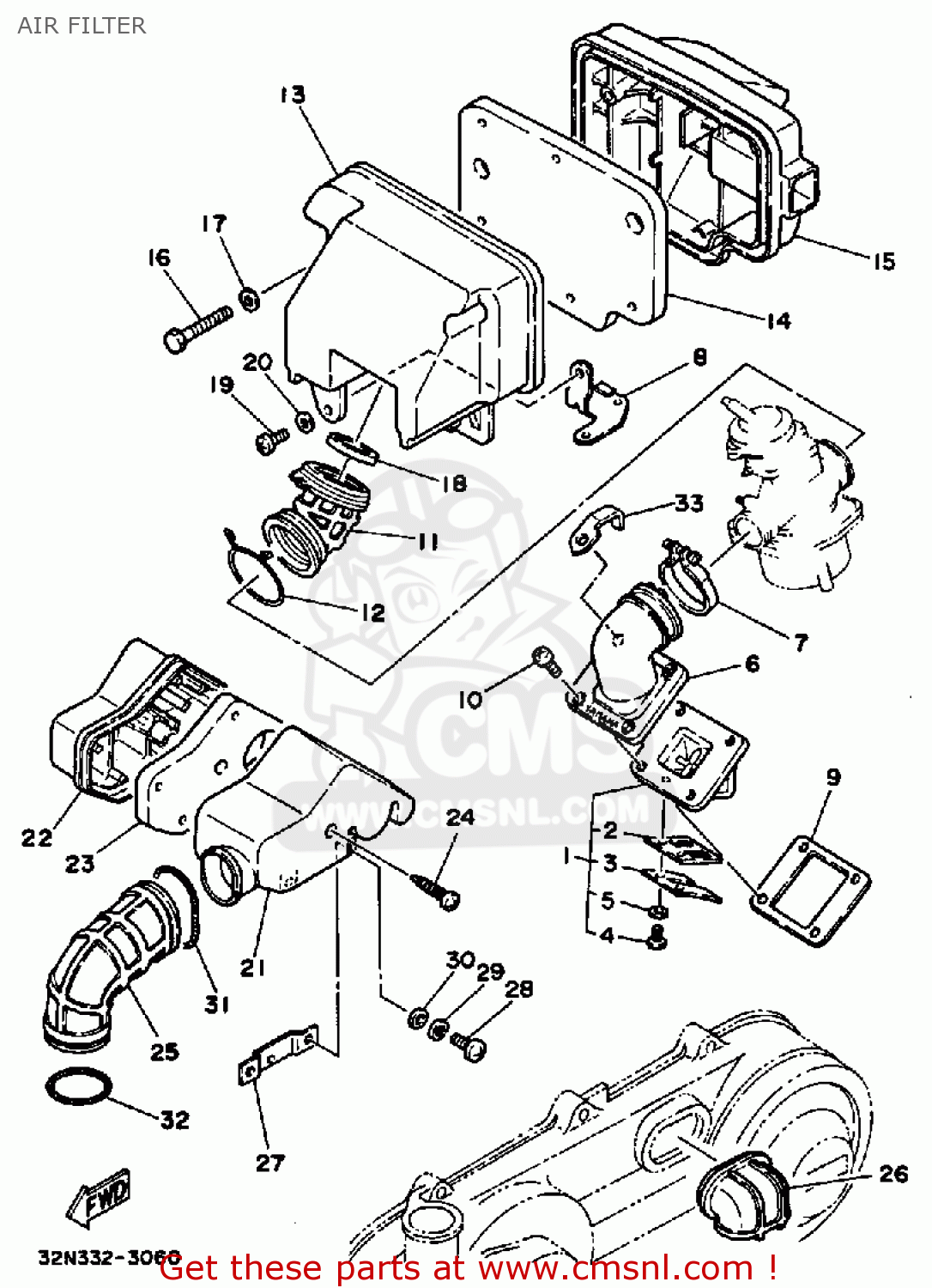 Yamaha CV80 1985 RIVA parts lists and schematics