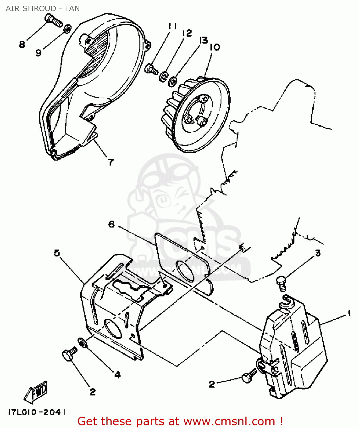 Yamaha CV80 1985 RIVA parts lists and schematics