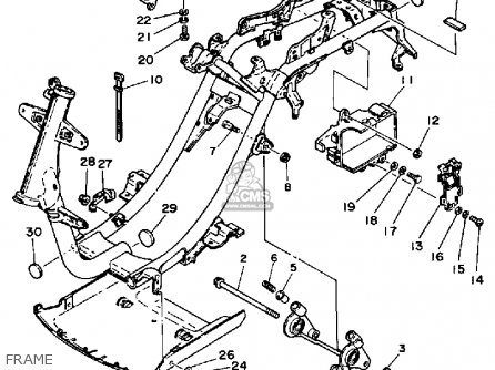 Yamaha CV80 1985 RIVA parts lists and schematics