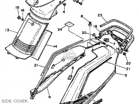 Yamaha CV80 1985 RIVA parts lists and schematics