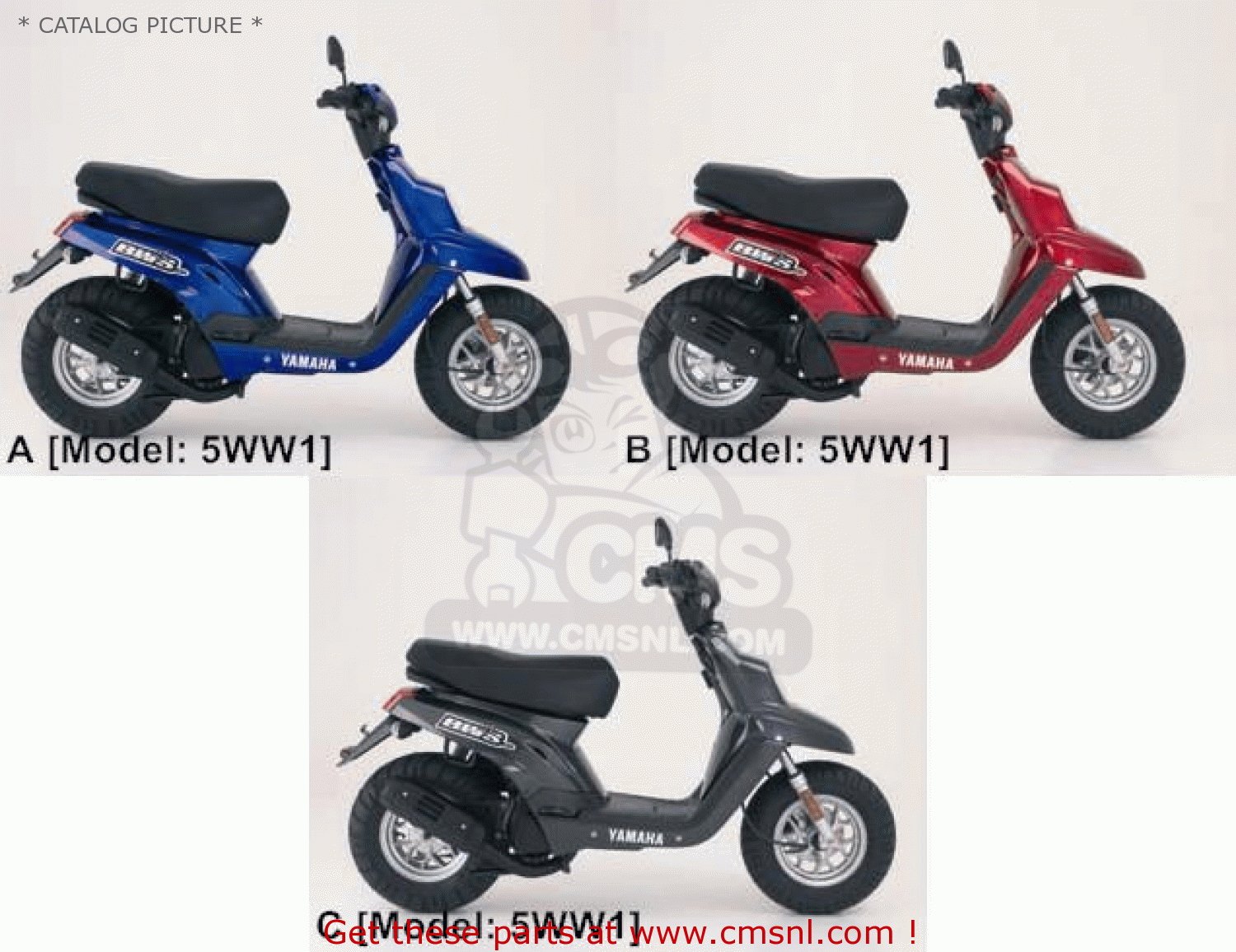 Yamaha CW50 2004 5WW1 SPAIN 1C5WW-300S2 * CATALOG PICTURE * - buy ...