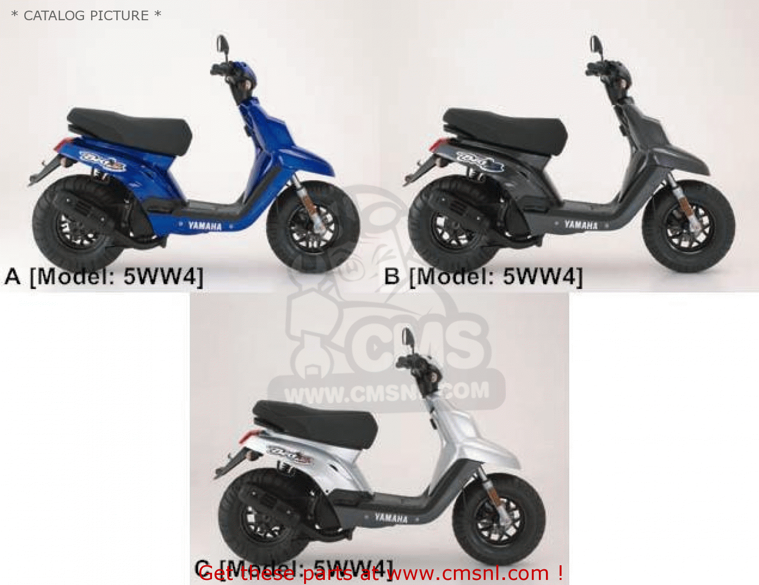 Yamaha CW50 2005 5WW4 BELGIUM 1D5WW-300E2 * CATALOG PICTURE * - buy ...