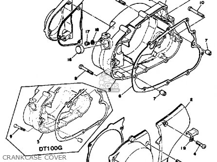 Yamaha DT100 1978 USA parts lists and schematics