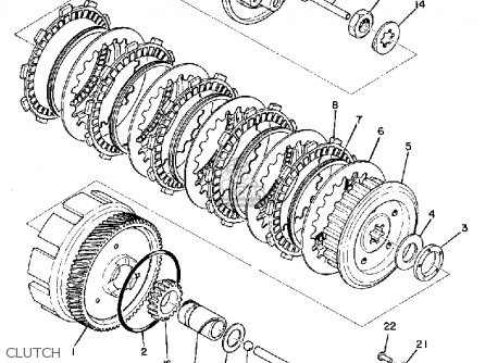 Yamaha DT125 1975 USA parts lists and schematics