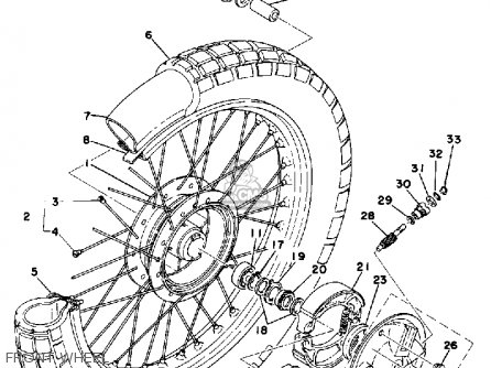 Yamaha Yamaha DT125 1976 USA parts lists and schematics